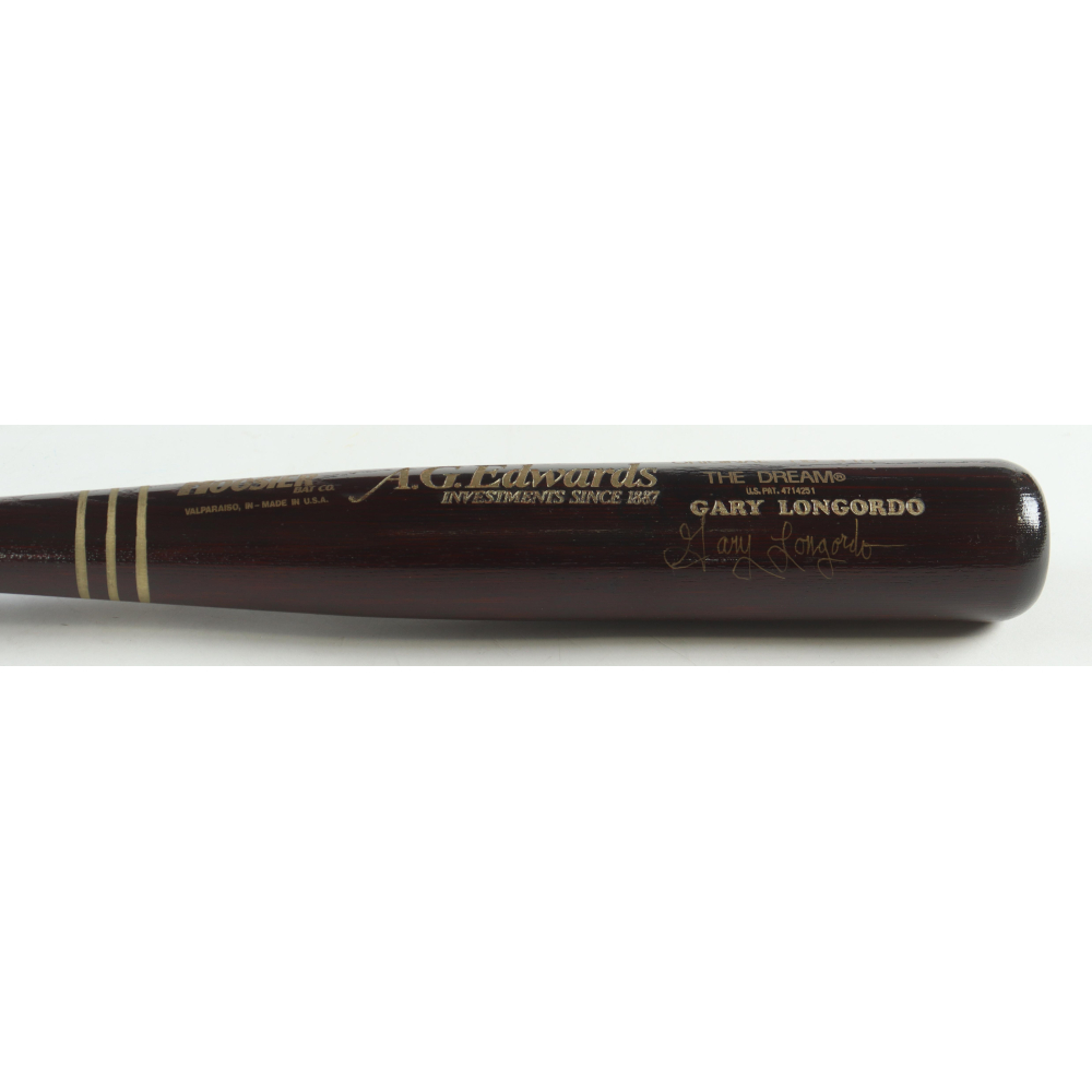 Gary Longordo Signed Hoosier Personalized Baseball Bat (Beckett ...