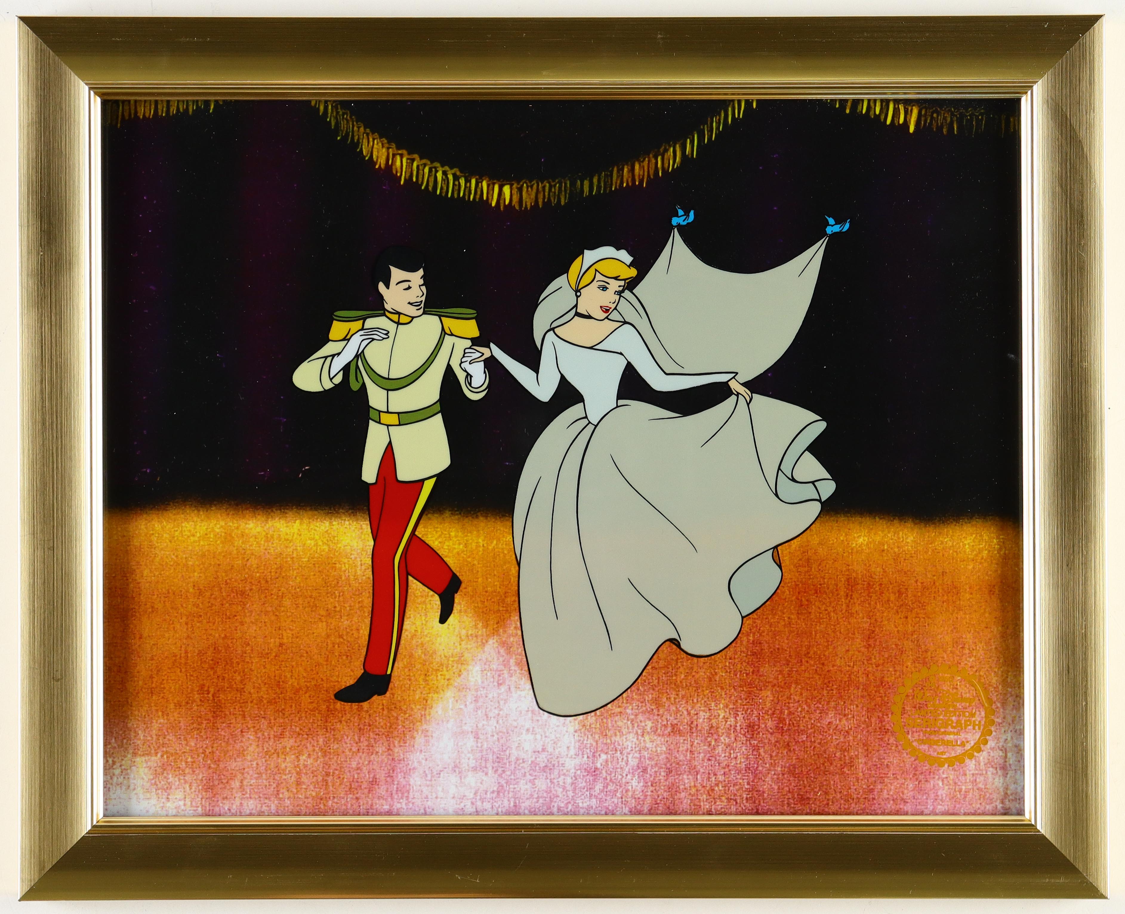 Walt Disney "Cinderella " LE Custom Framed Two-Piece Animation ...