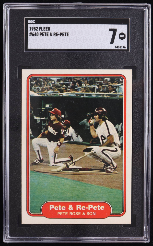 Pete Rose / Pete Rose Jr. 1982 Fleer #640 (SGC 7) | Pristine Auction