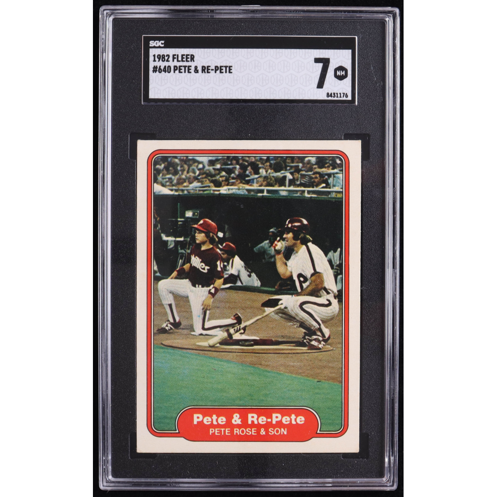 Pete Rose / Pete Rose Jr. 1982 Fleer #640 (SGC 7) | Pristine Auction