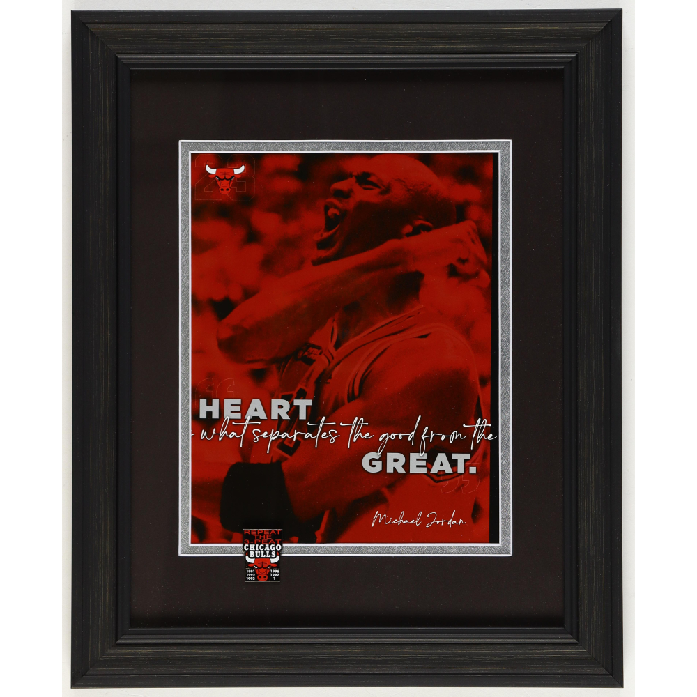 Michael Jordan Bulls "Heart What Separates The Good From The Great ...