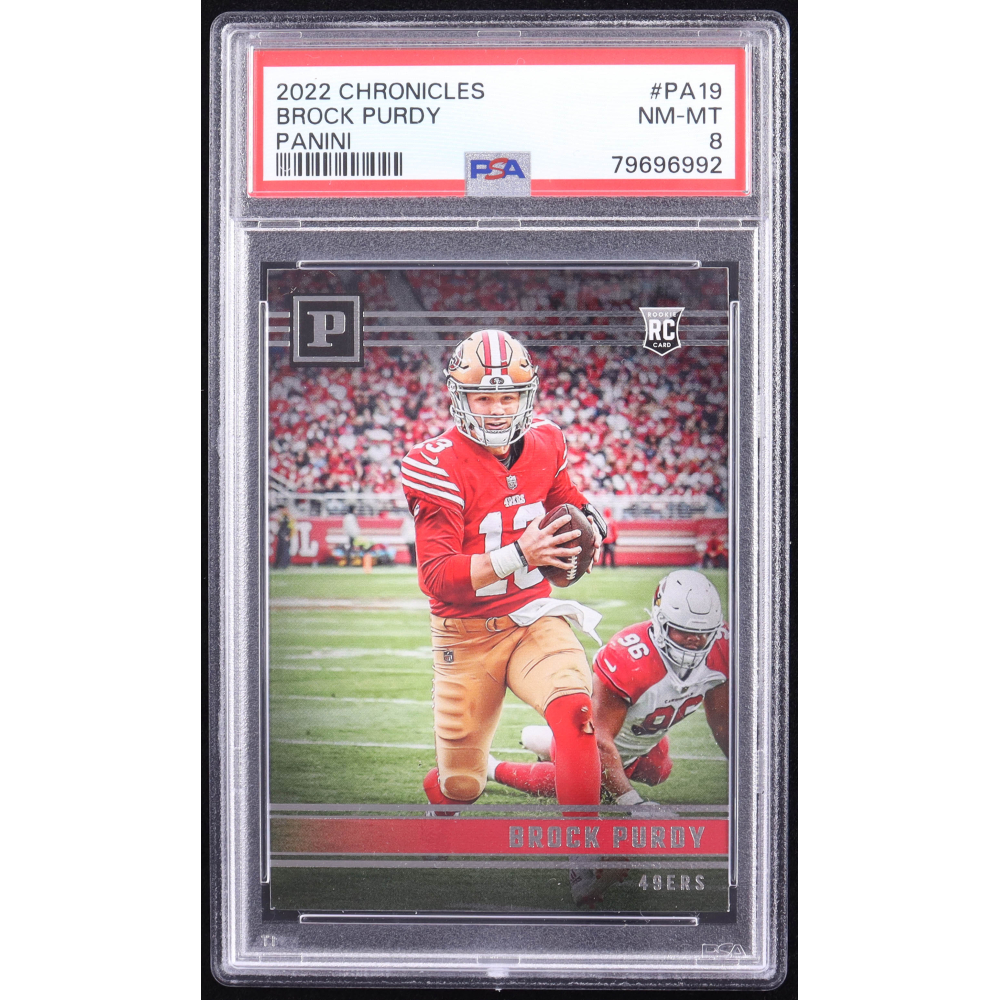 Brock Purdy 2022 Panini Chronicles Panini #19 RC (PSA 8) | Pristine Auction