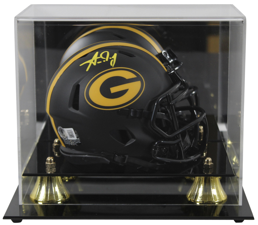 Aaron Jones Signed Packers Eclipse Alternate Speed Mini Helmet with ...