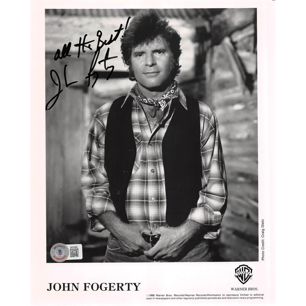 John Fogerty Signed "Comin' Down The Road" 8x10 Photo Inscribed "All ...