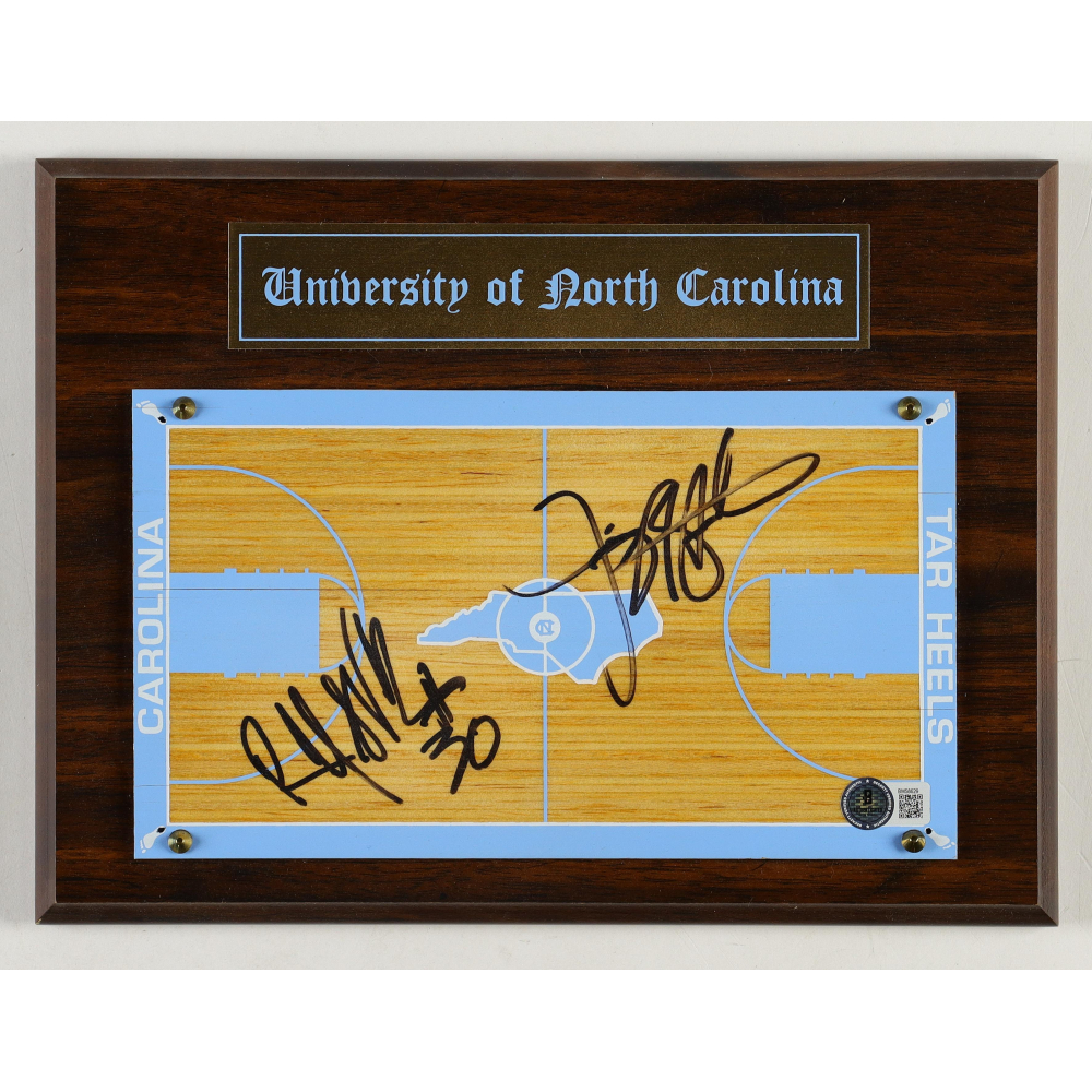 Rasheed Wallace & Jerry Stackhouse Signed North Carolina Tar Heels 9x12 ...
