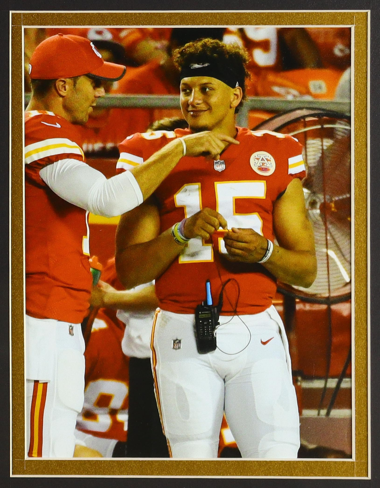 Patrick Mahomes Chiefs Custom Framed Jersey Display with Official Super ...