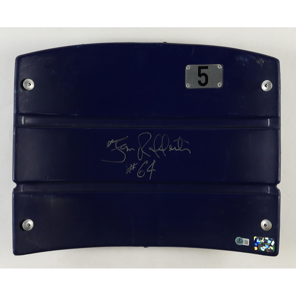 Tom Rafferty Signed Texas Stadium Seatback (Beckett) | Pristine Auction