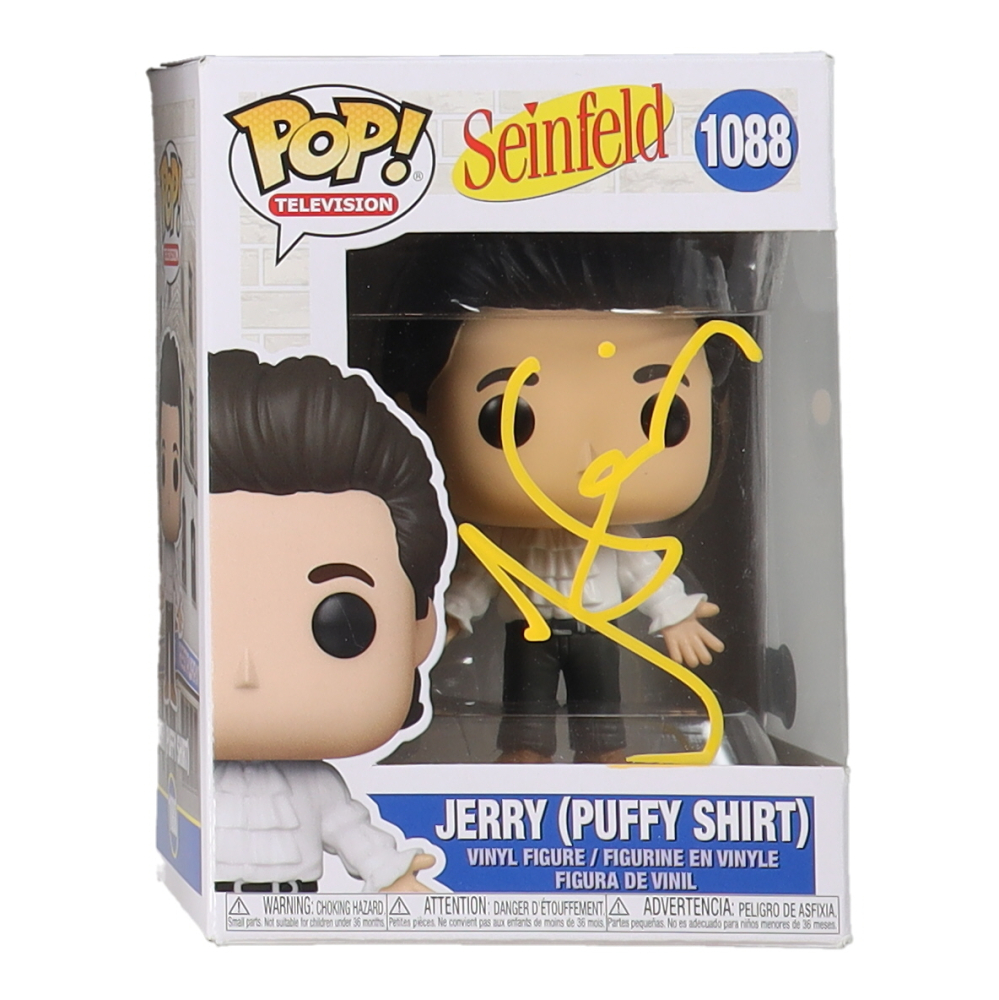 Jerry Seinfeld Signed "Seinfeld" #1088 Jerry (Puffy Shirt) Funko Pop ...