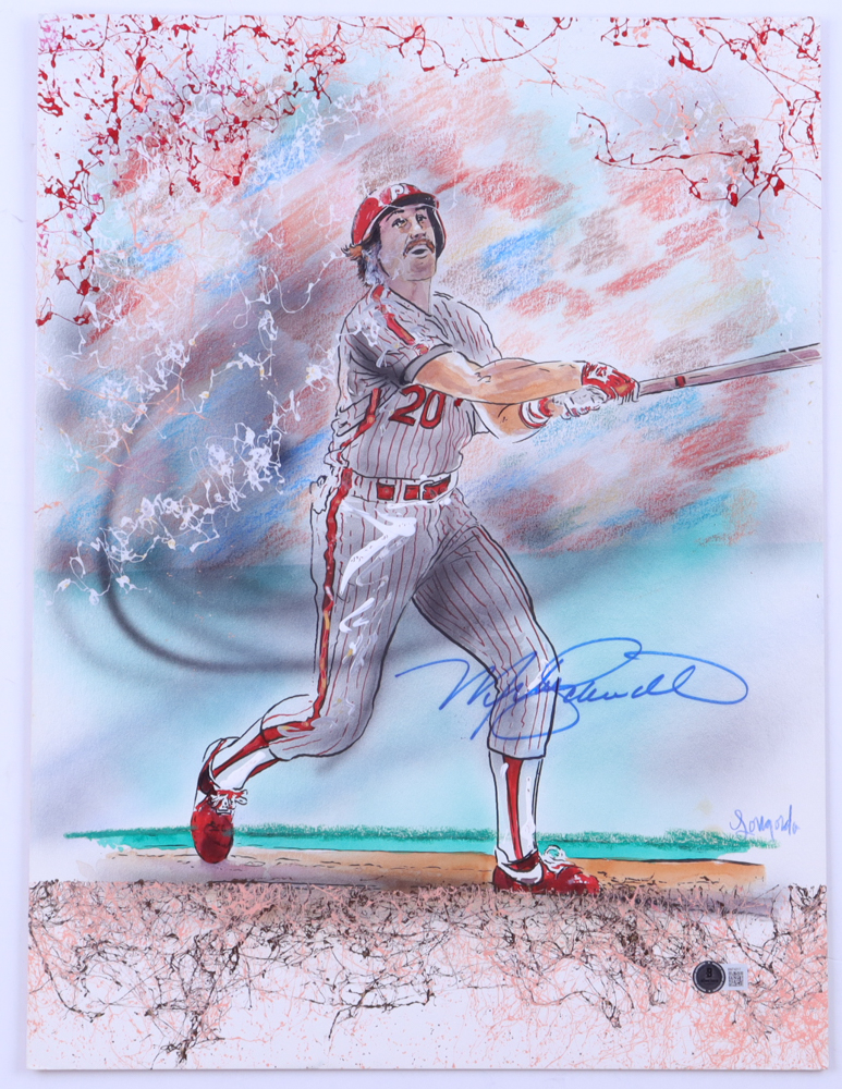Mike Schmidt Signed Philadelphia Phillies 15x20 Longordo Original Mixed ...