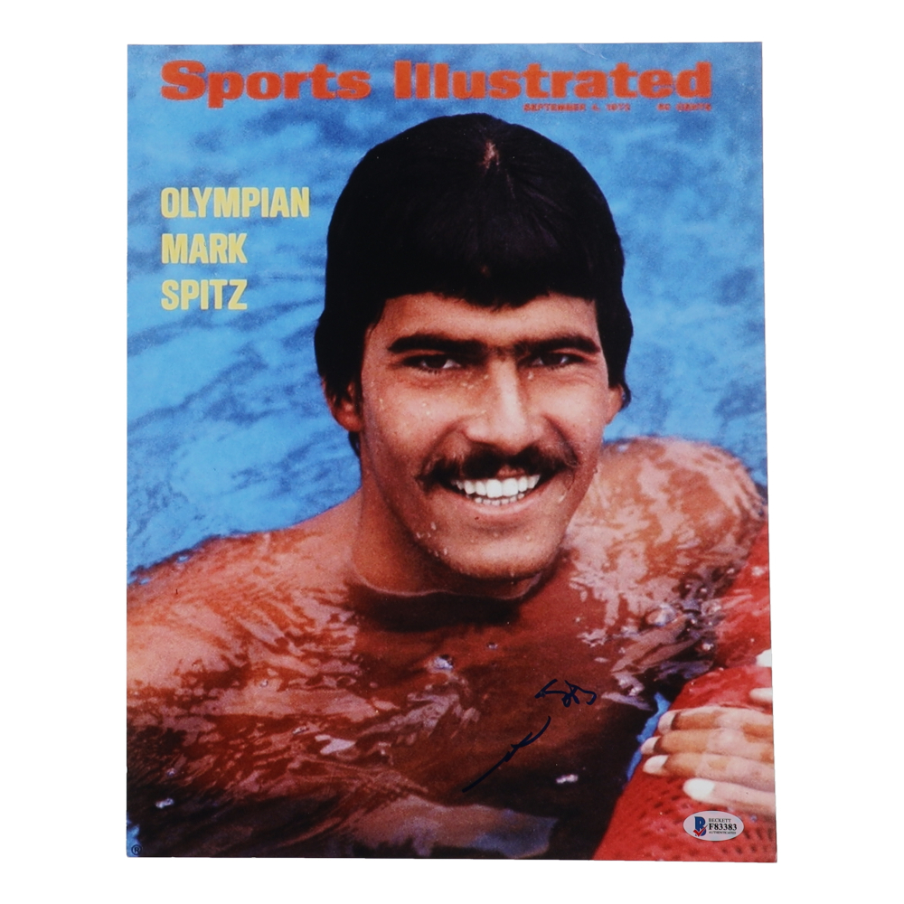 Mark Spitz Signed 11x14 Magazine Cover Photo (Beckett) | Pristine Auction