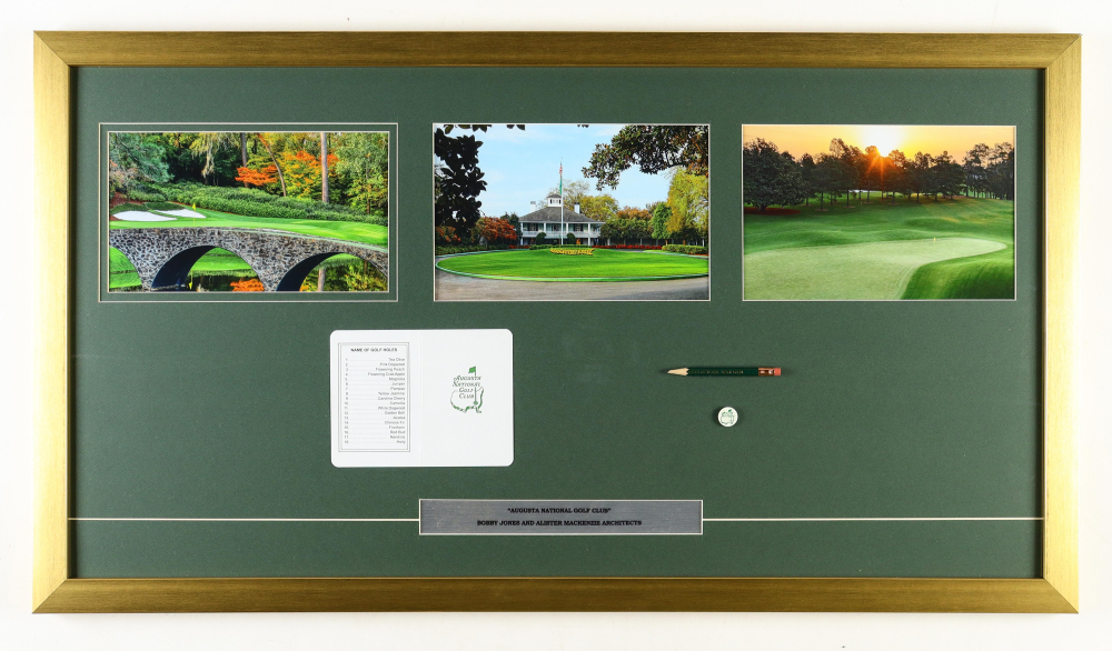 Augusta National Golf Club Custom Framed (3) Photos Display with ...