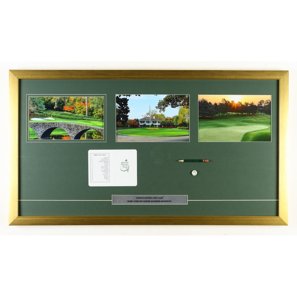 Augusta National Golf Club Custom Framed (3) Photos Display with ...