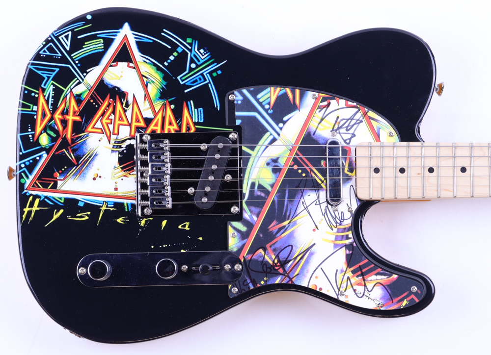 Custom "Def Leppard" Electric Guitar Band-Signed by (4) With Joe ...
