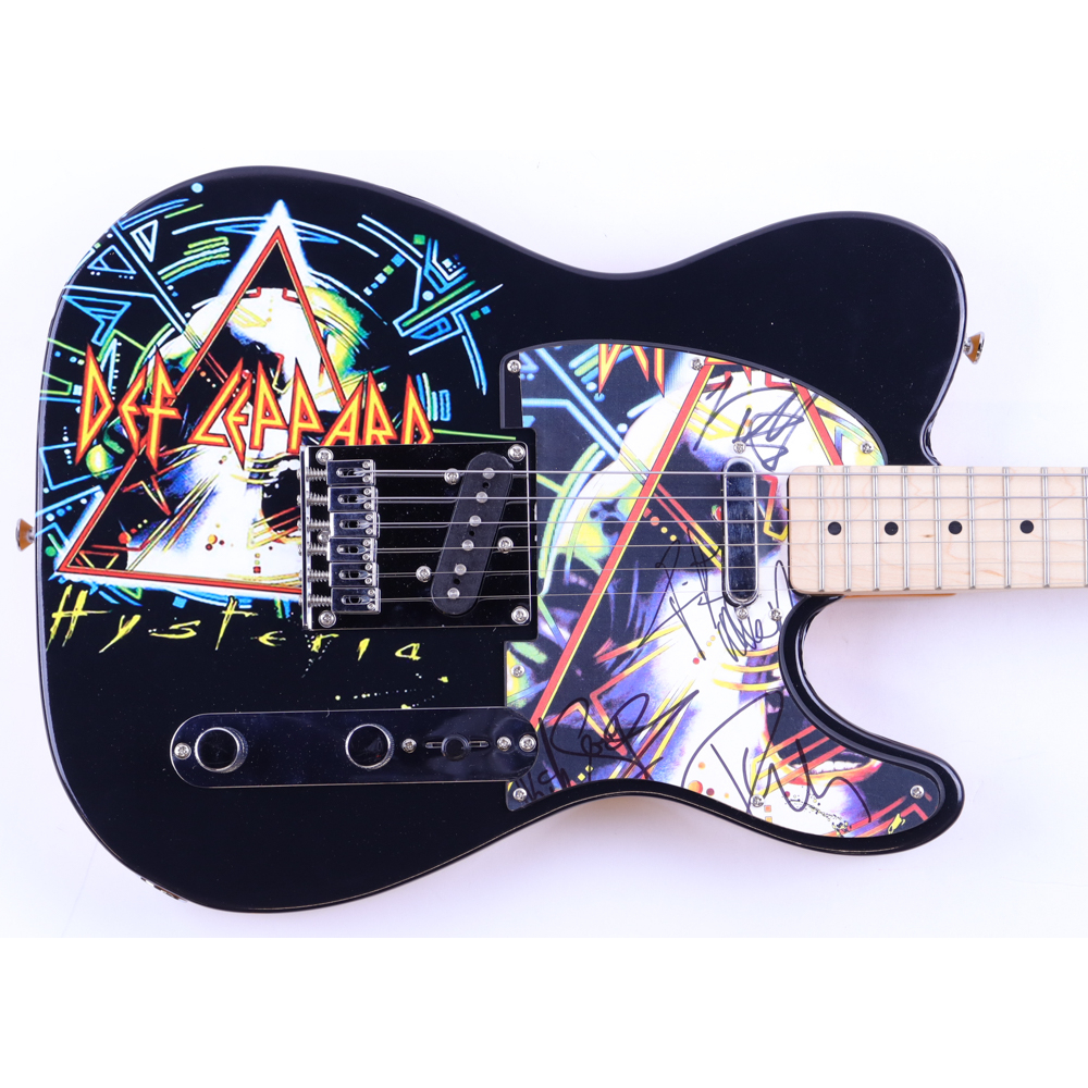 Custom "Def Leppard" Electric Guitar Band-Signed by (4) With Joe ...