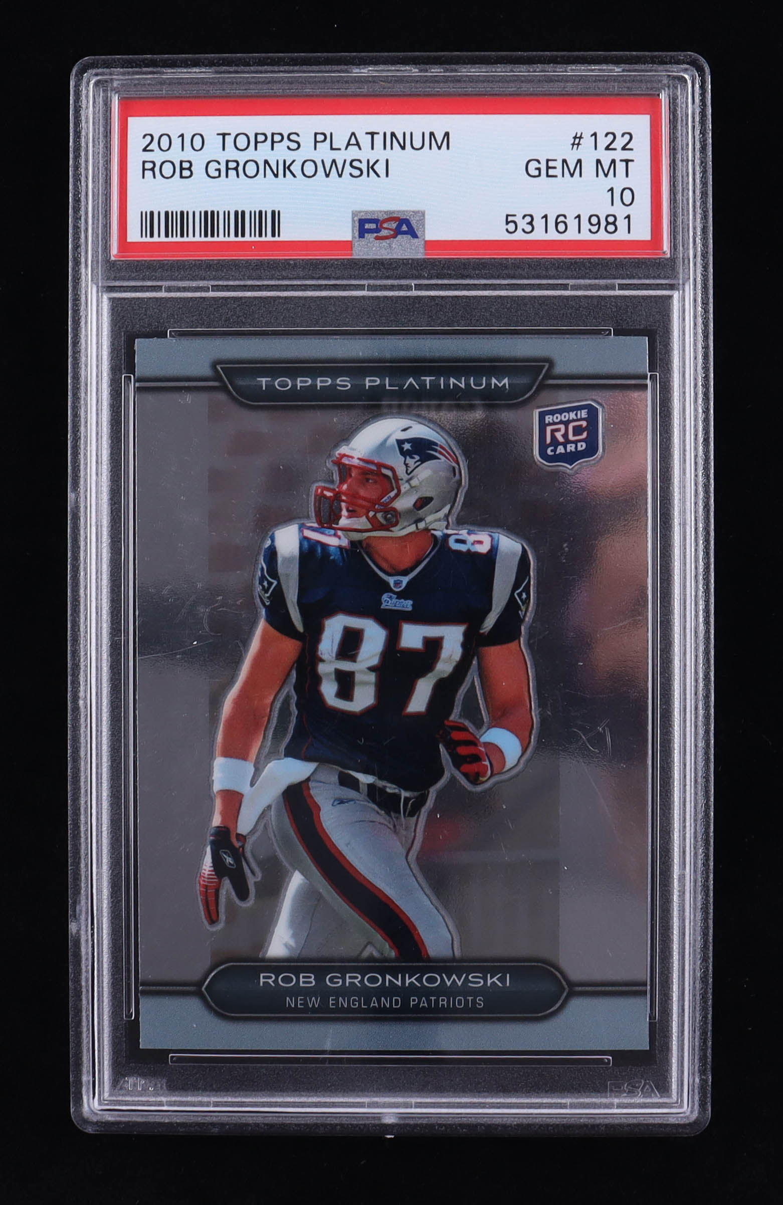 Rob Gronkowski 2010 Topps Platinum #122 RC (PSA 10) | Pristine Auction