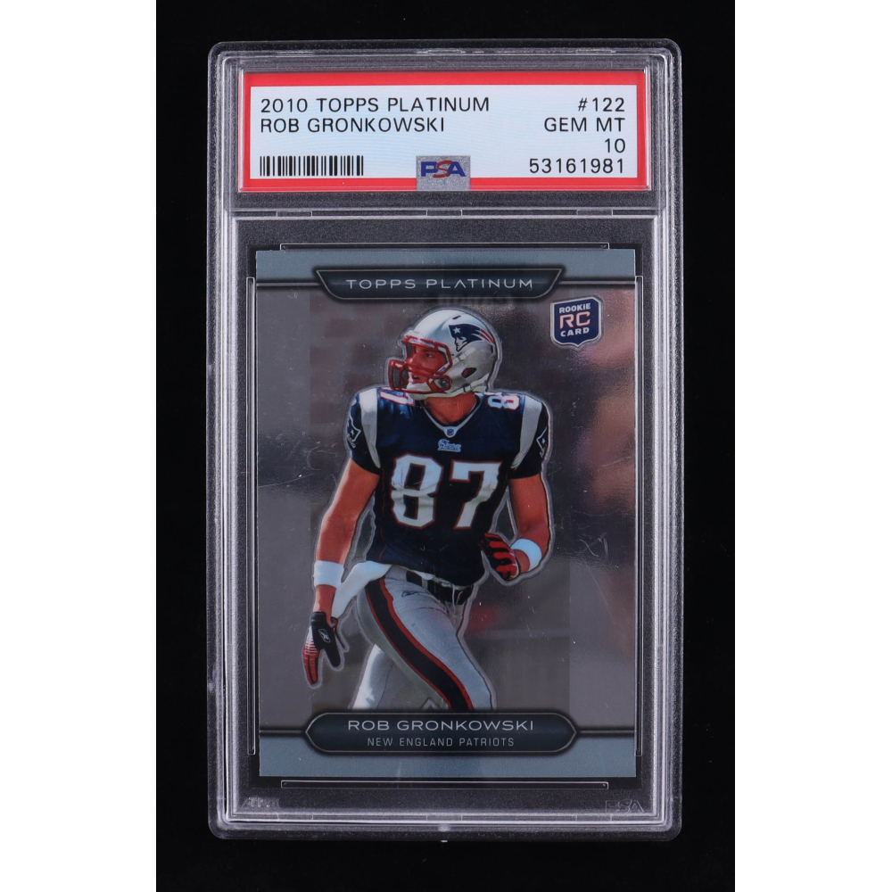 Rob Gronkowski 2010 Topps Platinum #122 RC (PSA 10) | Pristine Auction