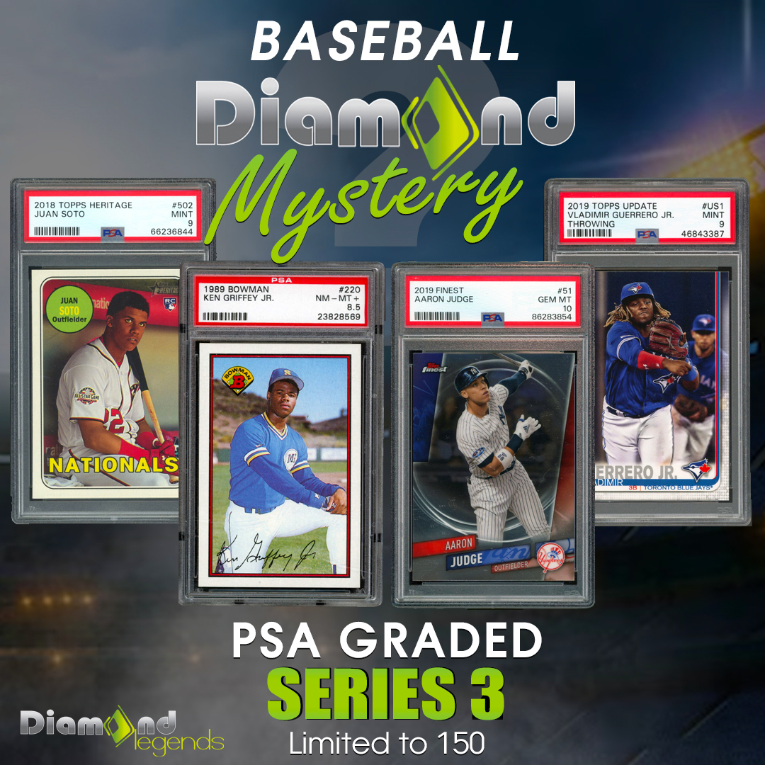 Diamond Mystery Presents PSA Baseball Mystery Box Series 3! Limited to only 150 packs ...