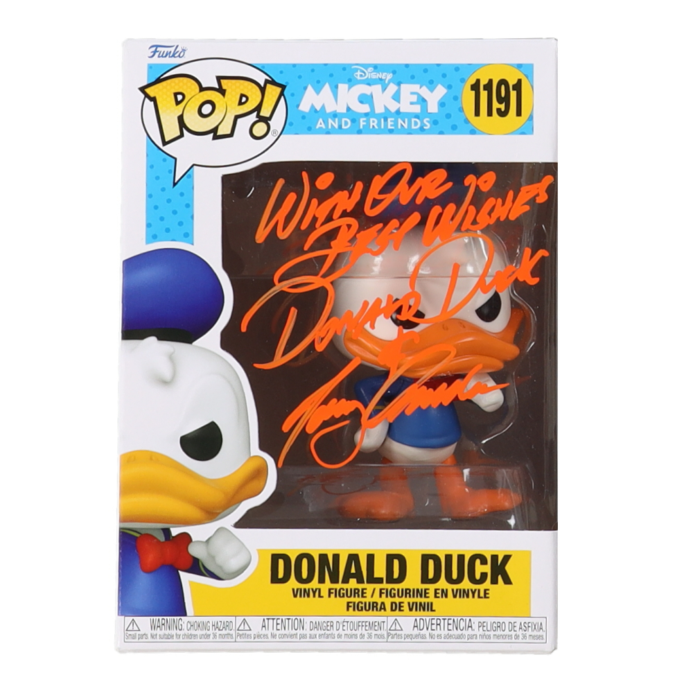 Tony Anselmo Signed "Mickey and Friends" #1191 Donald Duck Funko Pop ...