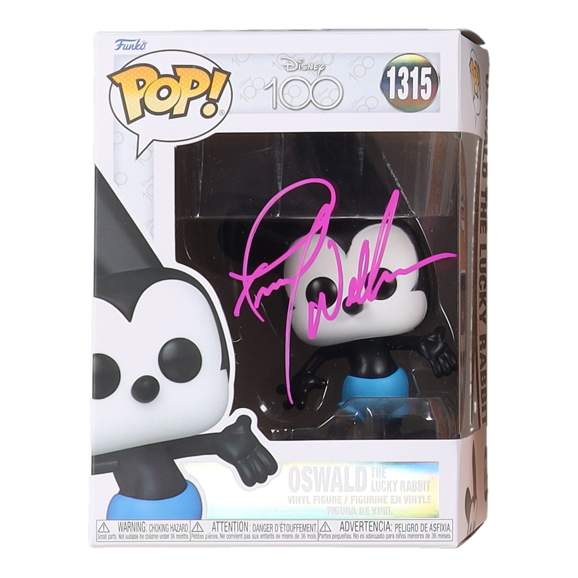 Frank Welker Signed "Disney 100" #1315 Oswald The Lucky Rabbit Funko ...