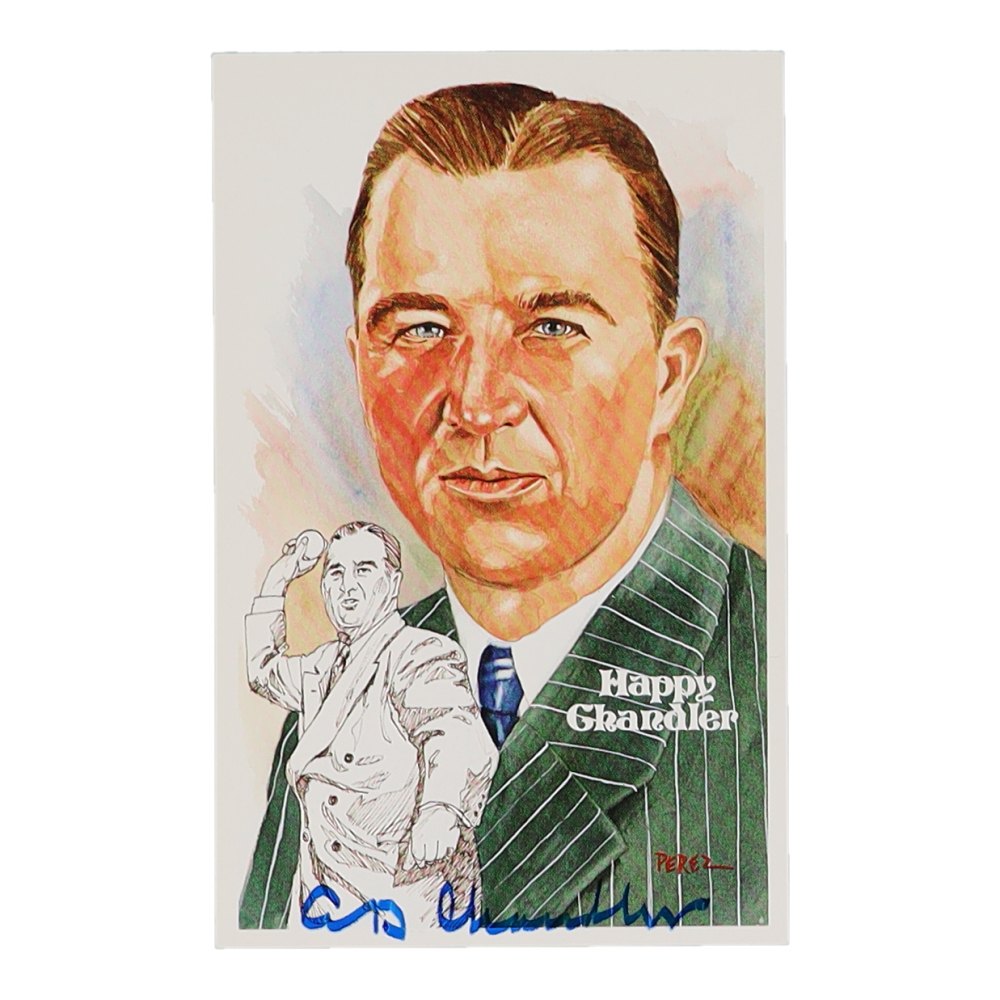 Happy Chandler Signed LE Perez Steele Galleries Hall of Fame Postcard ...