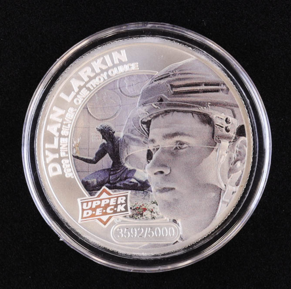 Dylan Larkin 2016-17 Upper Deck NHL Grandeur Coins - 1 Troy Ounce .999 ...