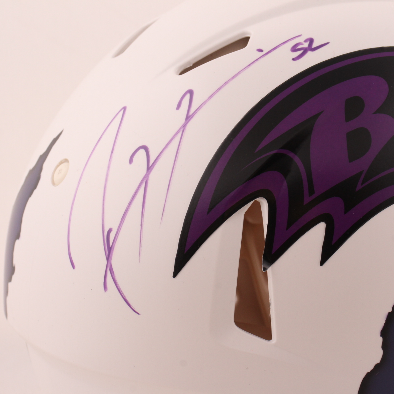 Ray Lewis Signed Ravens Full-Size Authentic On-Field Lunar Eclipse ...