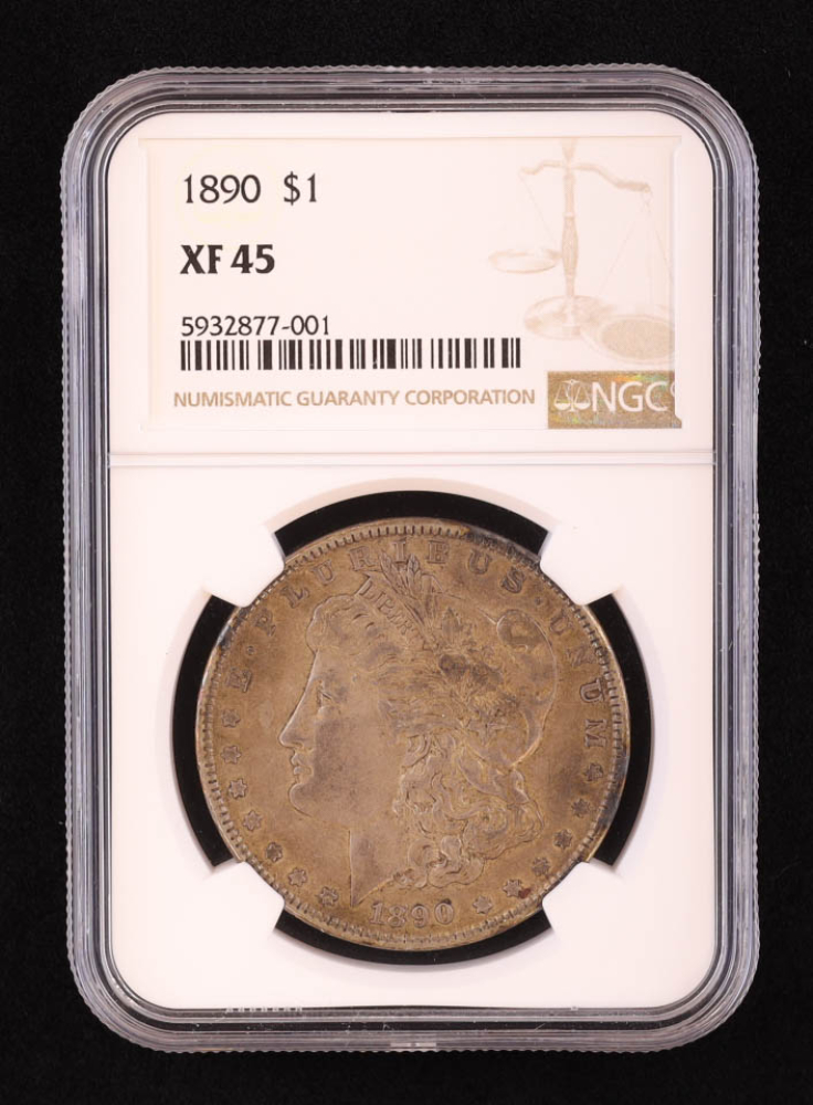 1890 Morgan Silver Dollar (NGC XF45) | Pristine Auction