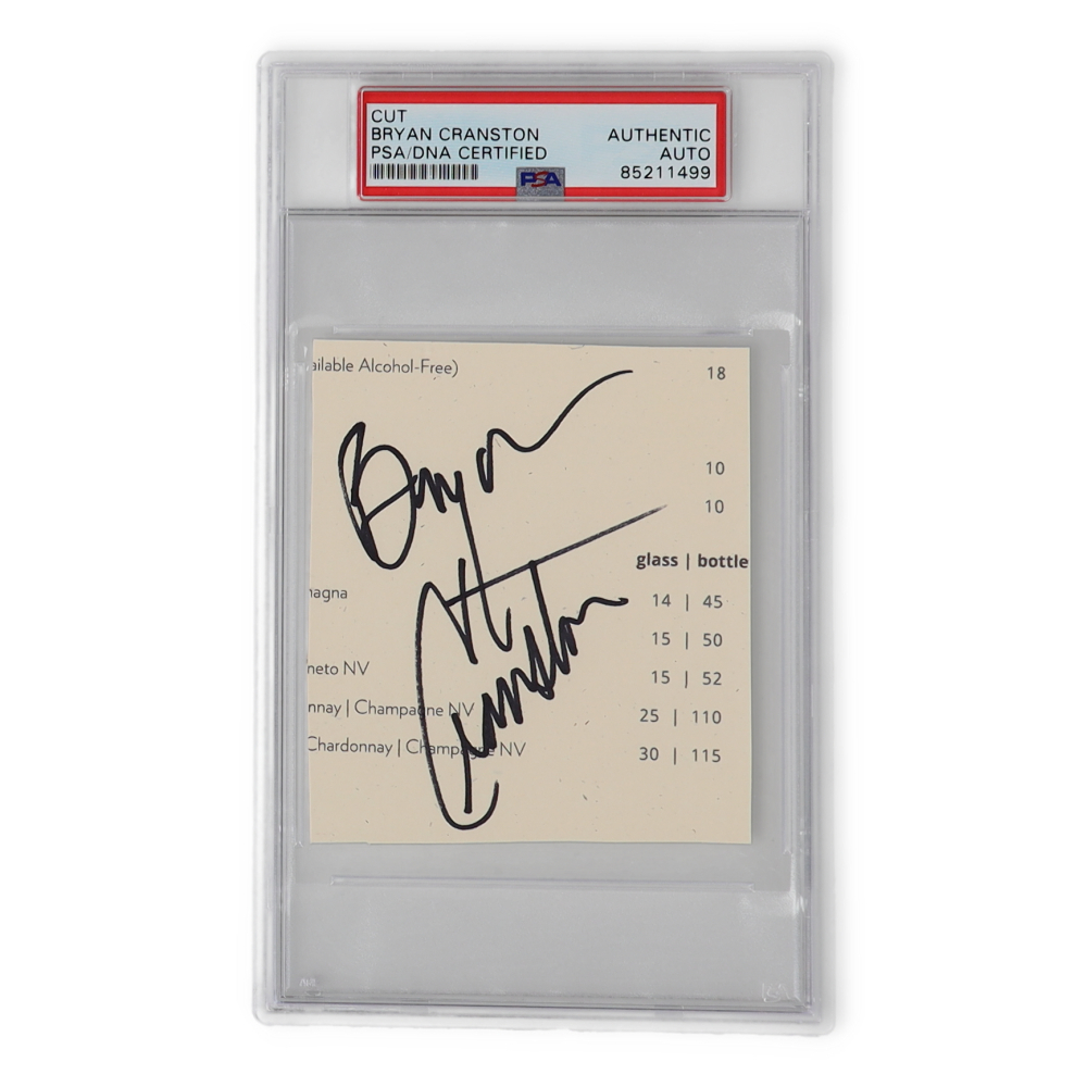 Bryan Cranston Signed 3x4 Cut (PSA) | Pristine Auction