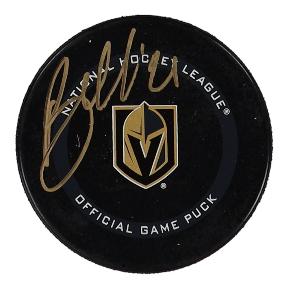 Brett Howden Signed Golden Knights Logo Hockey Puck (Fanatics ...