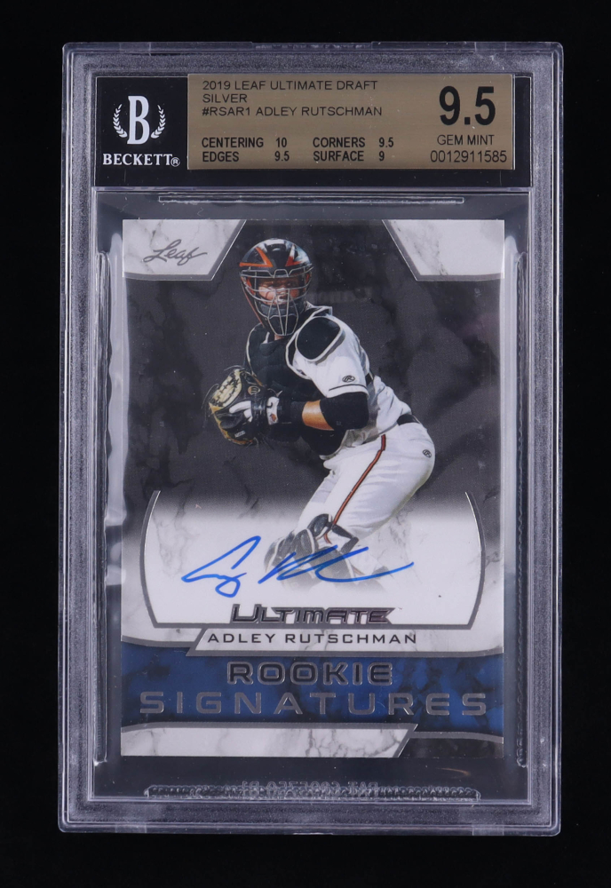 Adley Rutschman 2019 Leaf Ultimate Draft Silver #RSAR1 RC (BGS 9.5 ...