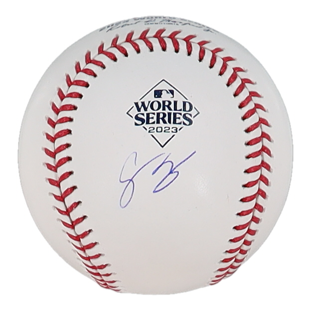 Corey Seager Signed 2020 World Series Logo Baseball (MLB & Fanatics ...