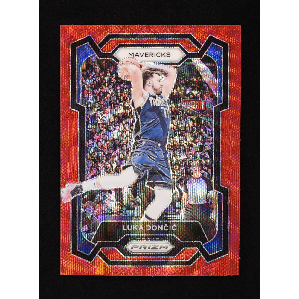 Luka Doncic 2023-24 Panini Prizm Prizms Ruby Wave #110 | Pristine Auction
