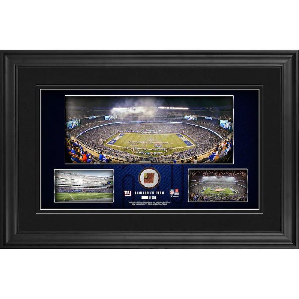 Giants LE Custom Framed Stadium Panoramic Photo Display with Piece of ...