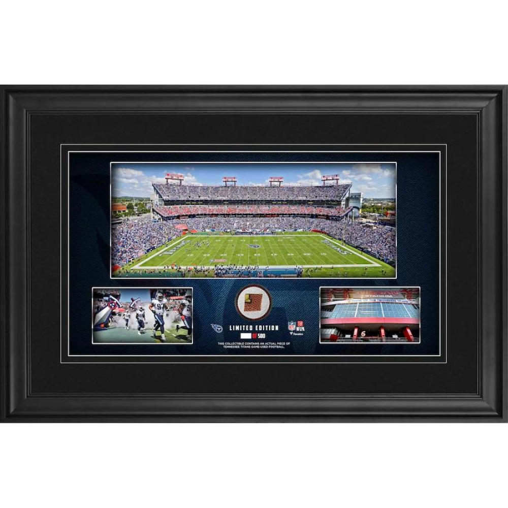 Titans LE Custom Framed Stadium Panoramic Photo Display with Piece of ...