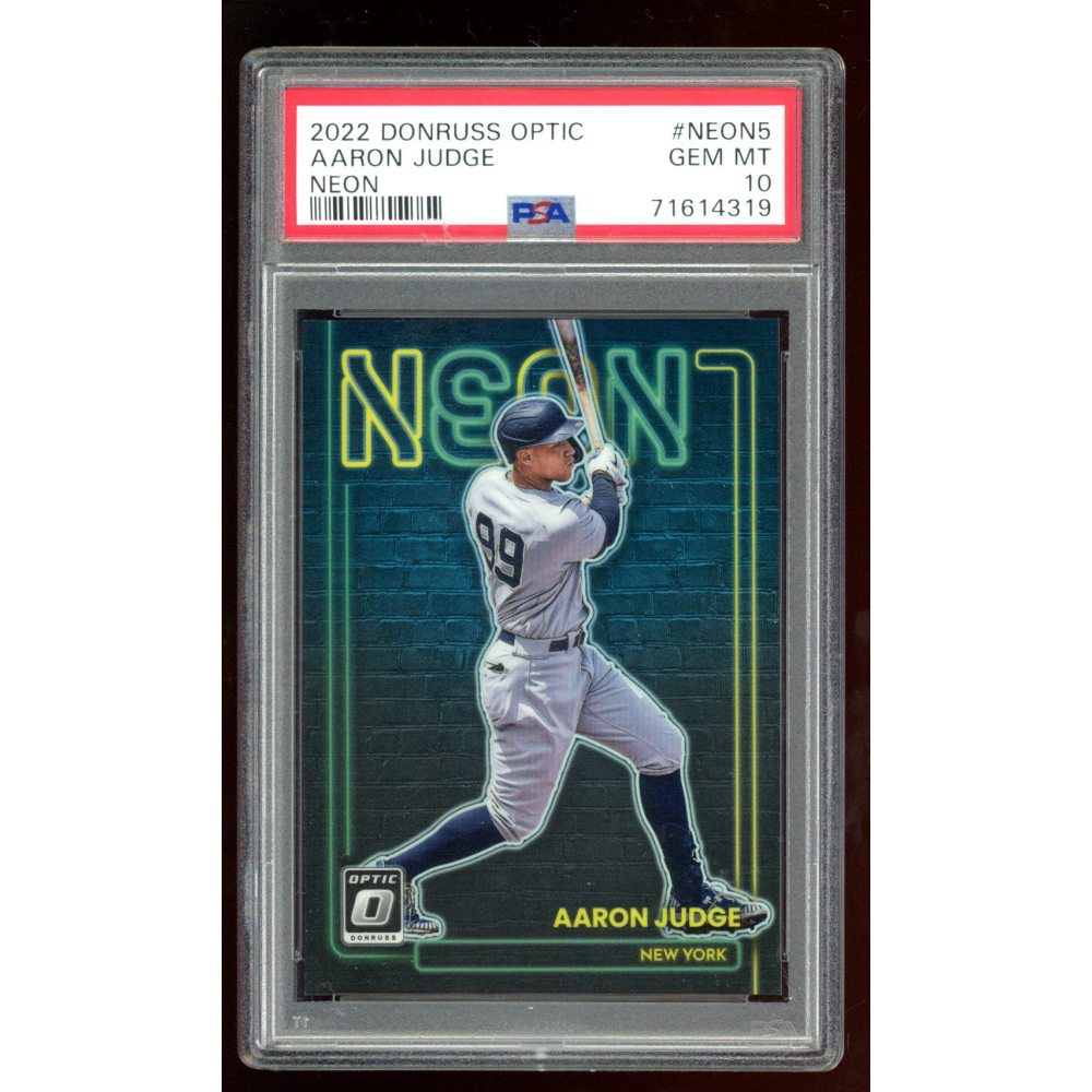 Aaron Judge 2022 Donruss Optic Neon #5 (PSA 10) | Pristine Auction