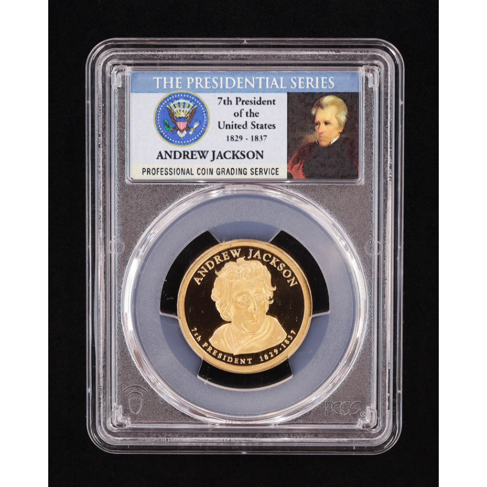 2008-S U.S. Presidential Proof $1 Coin - Andrew Jackson 7th President ...