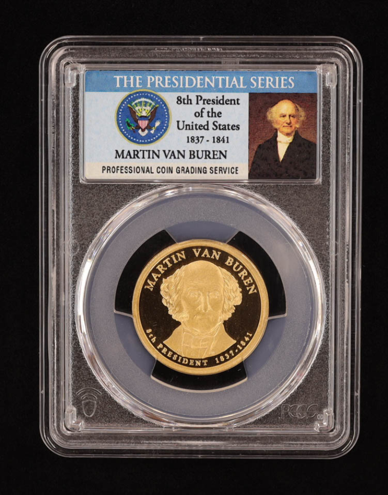 2008-S U.S. Presidential Proof $1 Coin - Martin Van Buren 8th President ...