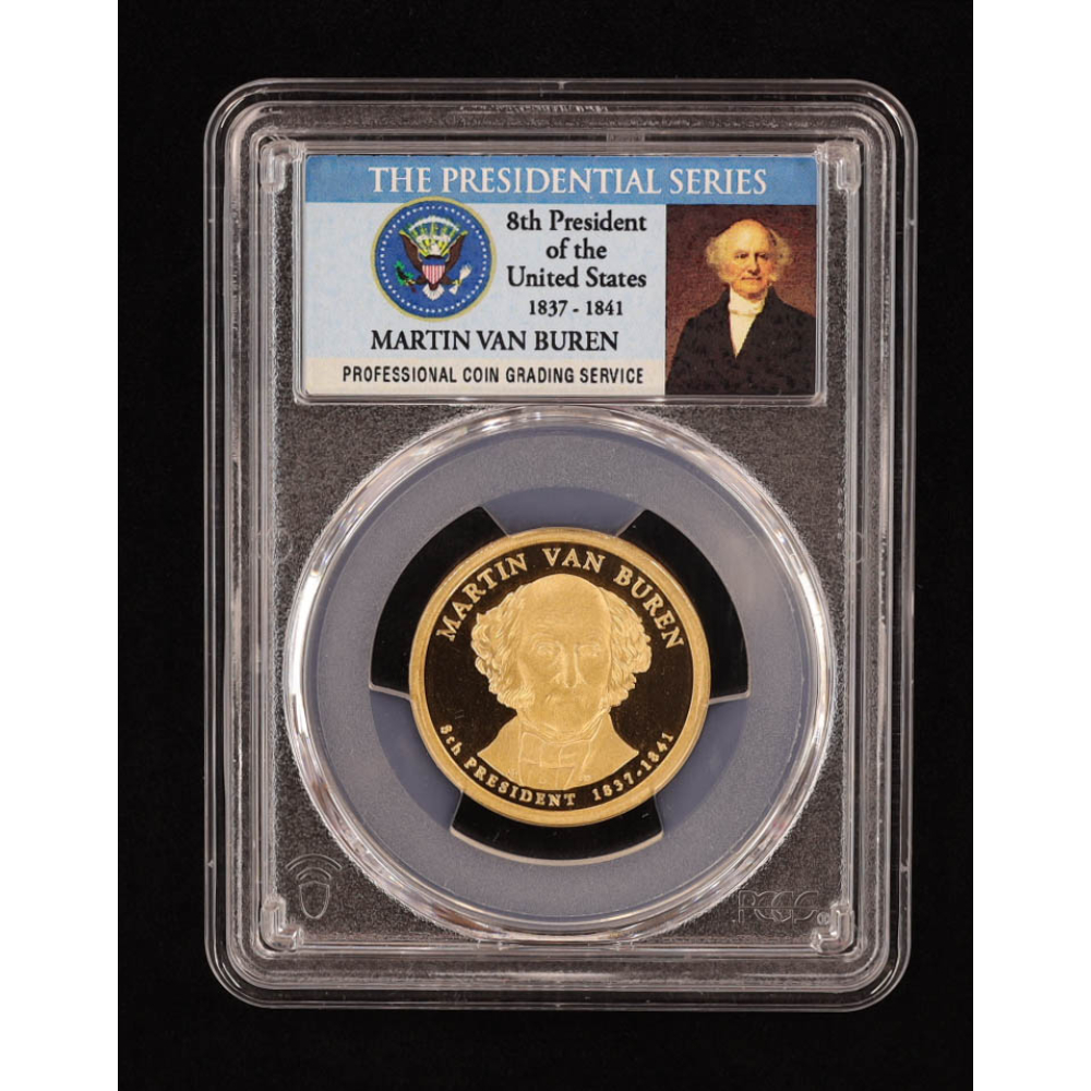 2008-S U.S. Presidential Proof $1 Coin - Martin Van Buren 8th President ...