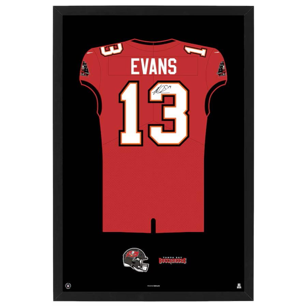Mike Evans Buccaneers Custom Framed Jersey Art Print | Pristine Auction