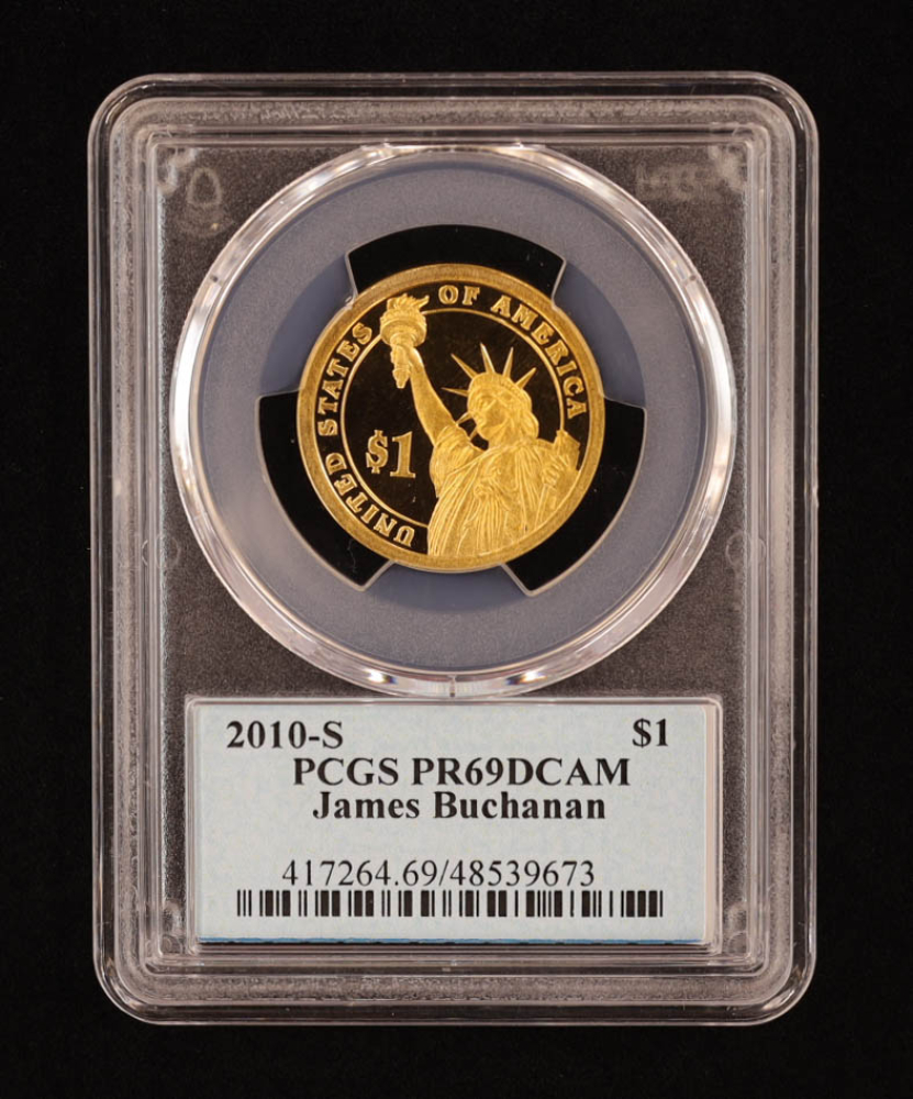 2009-S U.S. Presidential Proof $1 Coin - James Buchanan 15th President ...