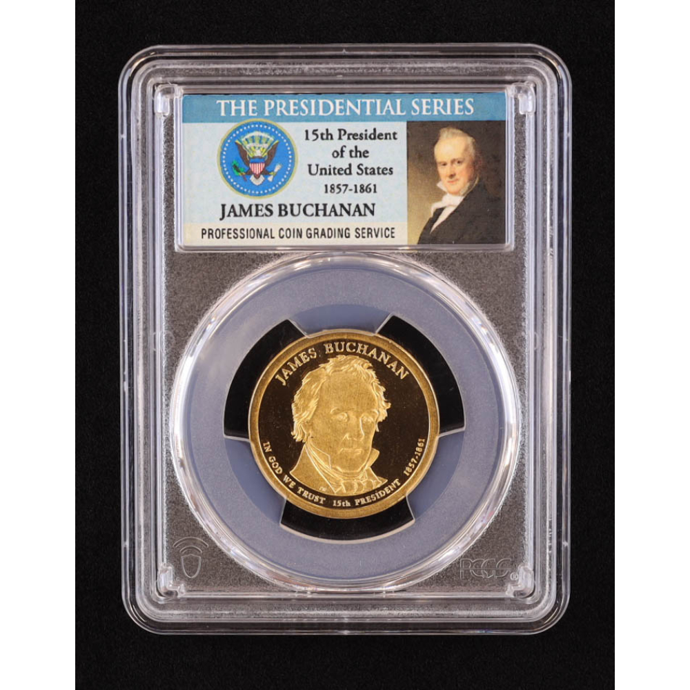 2009-S U.S. Presidential Proof $1 Coin - James Buchanan 15th President ...
