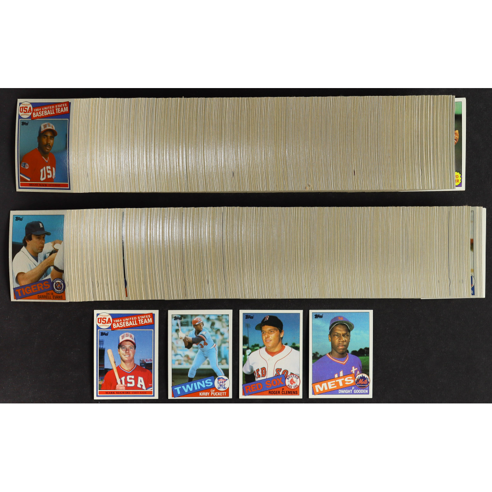1985 Topps Baseball Complete Set of (792) Cards with Mark McGwire #401 ...
