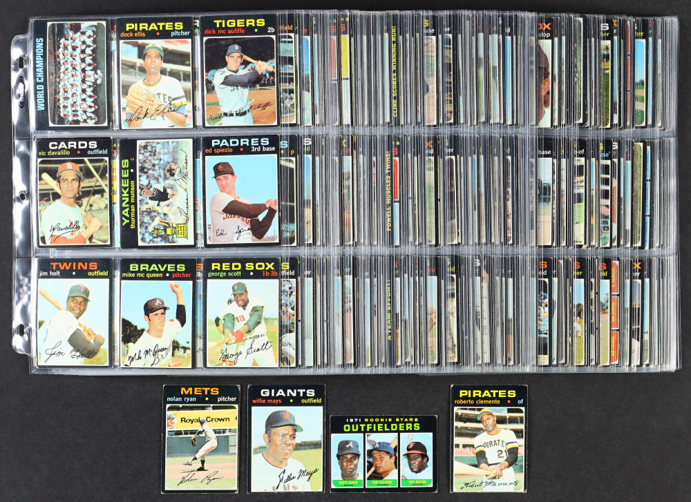 1971 Topps Complete Set of (752) Baseball Cards with Roberto Clementa ...