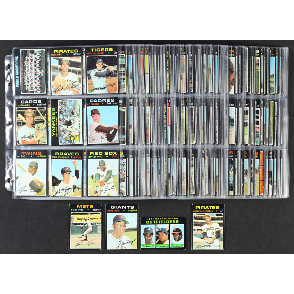 1971 Topps Complete Set of (752) Baseball Cards with Roberto Clementa ...