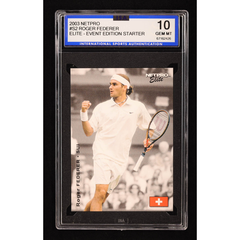 Roger Federer 2003 NetPro Elite Event Starter #S2 (ISA 10) | Pristine ...