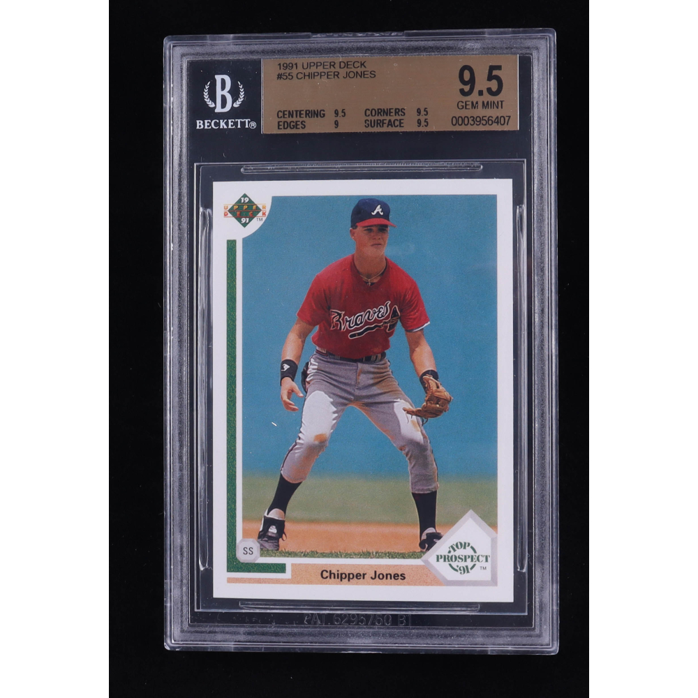 Chipper Jones 1991 Upper Deck #55 RC (BGS 9.5) | Pristine Auction