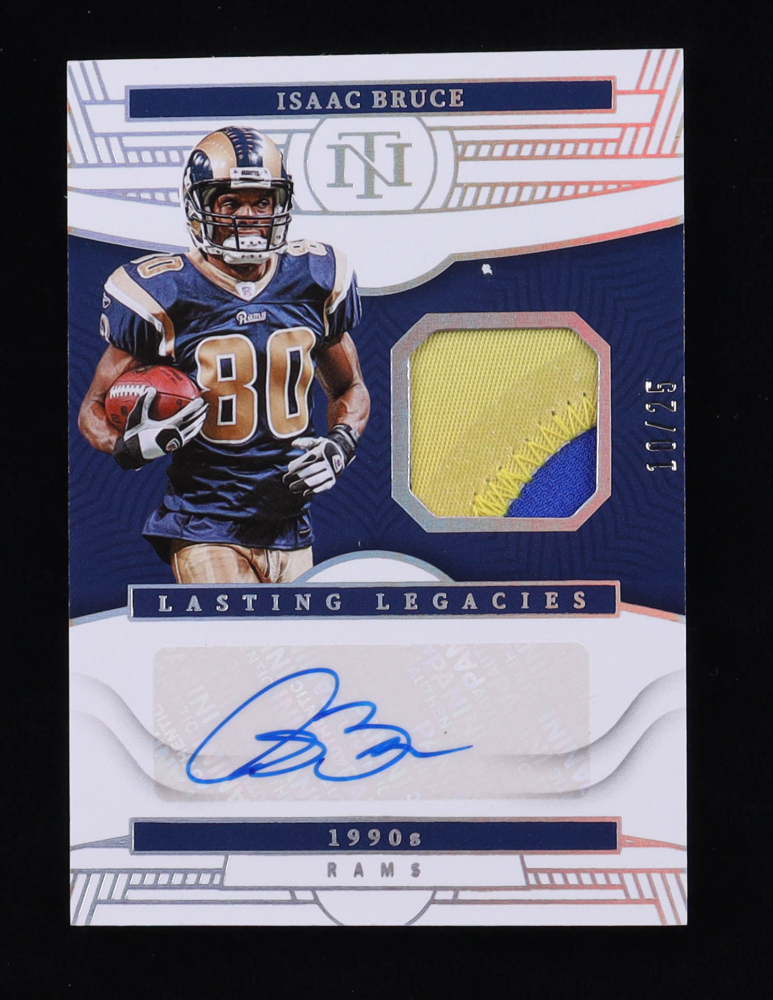 Isaac Bruce 2022 Panini National Treasures Lasting Legacies Material ...