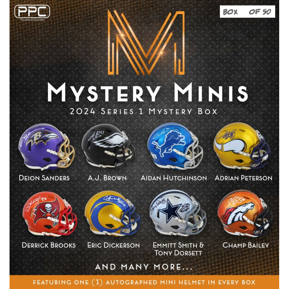 Press Pass Collectibles 2024 Mystery Mini Helmet Mystery Box – Series 1 ...