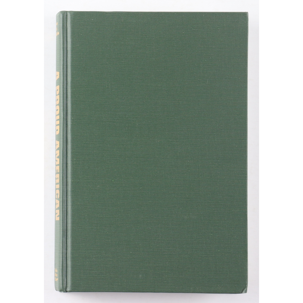 WWII Ace Joe Foss Multi Signed Autobiography "A Proud American ...