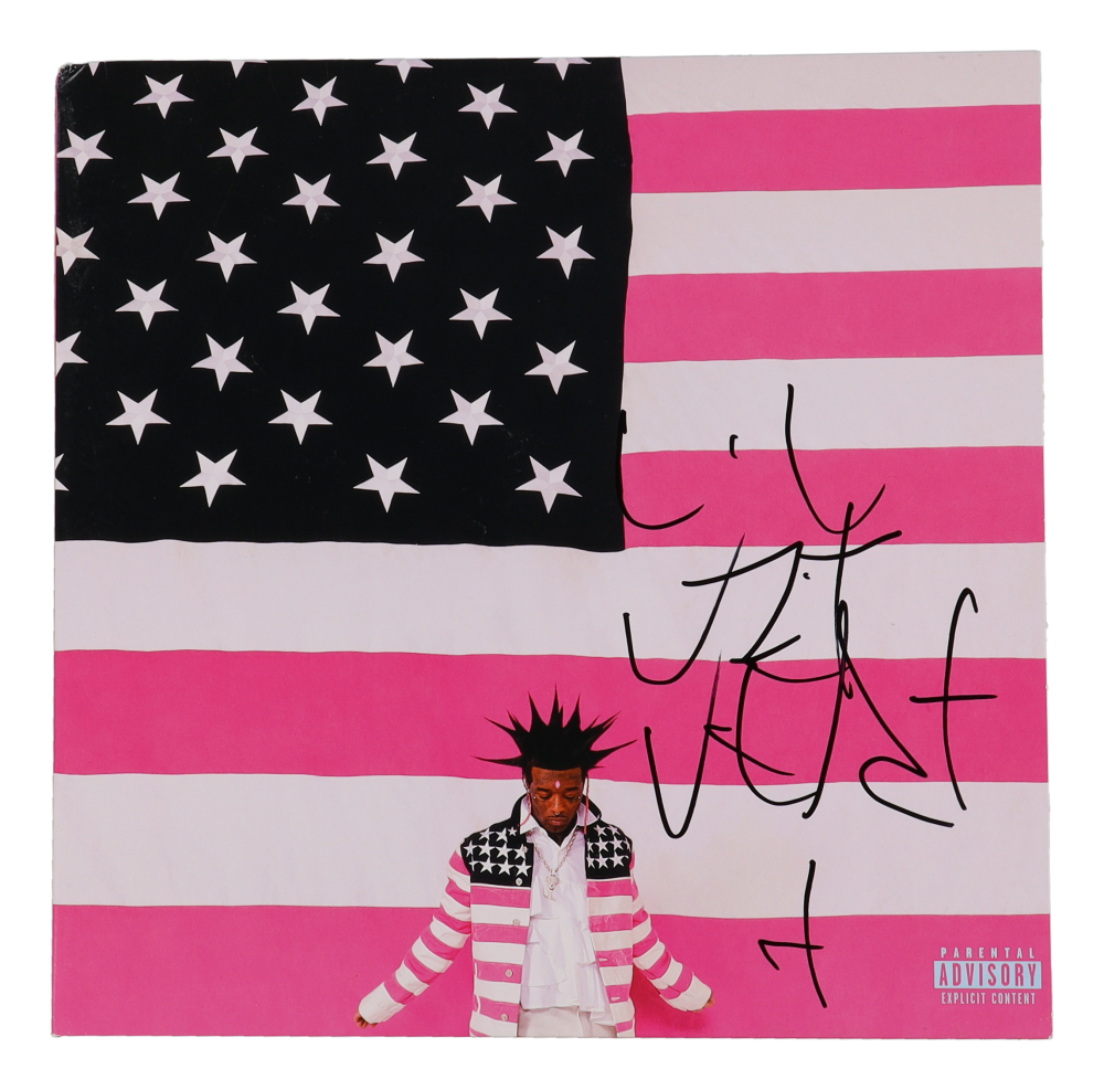 Lil Uzi Vert Signed "Pink Tape" Vinyl Record Album Cover (ACOA ...